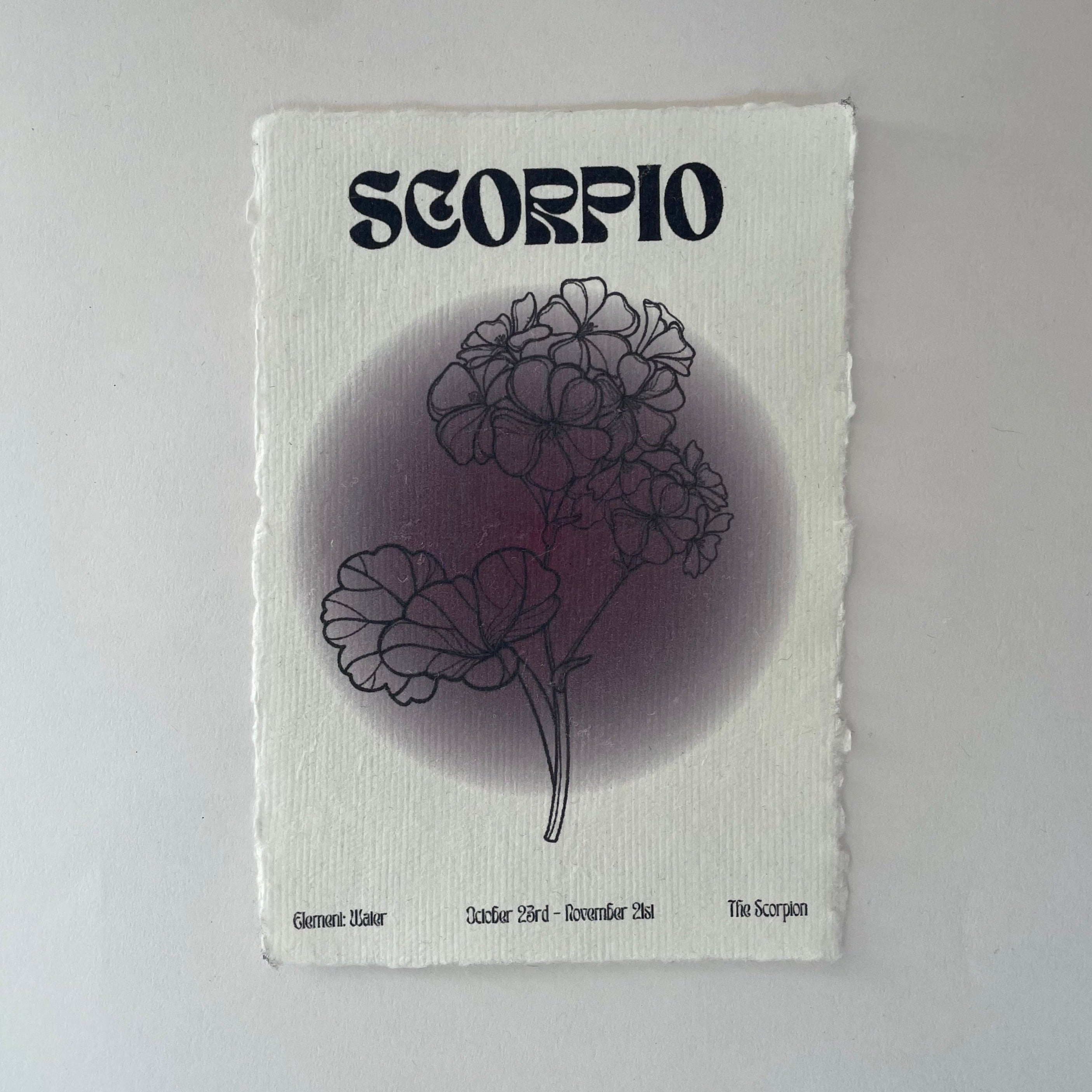 Scorpio Print – LilyRoses Co